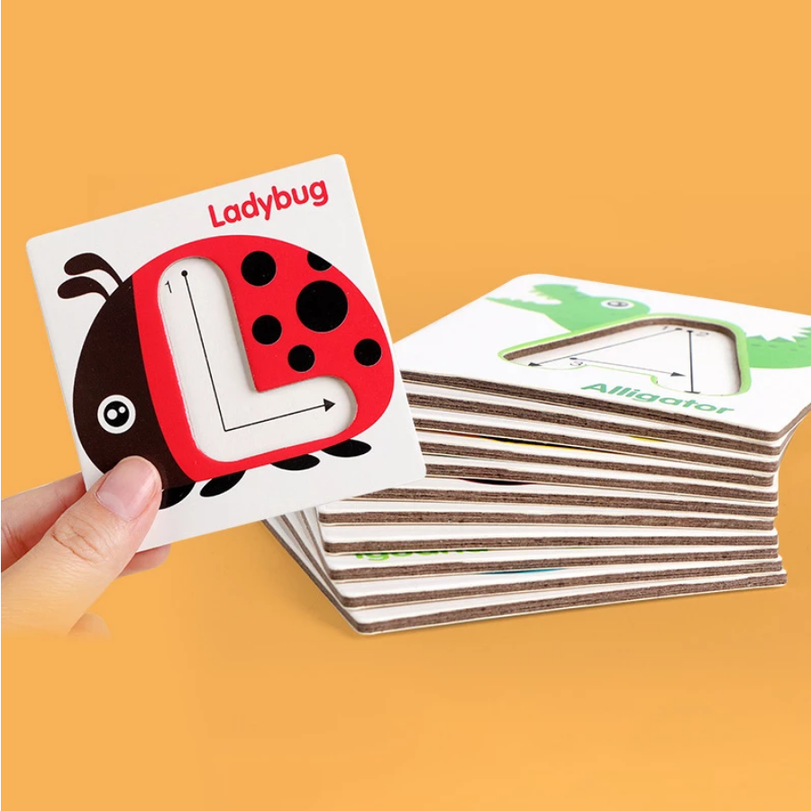 Wooden Arithmetic Digital Card – gooshopkh