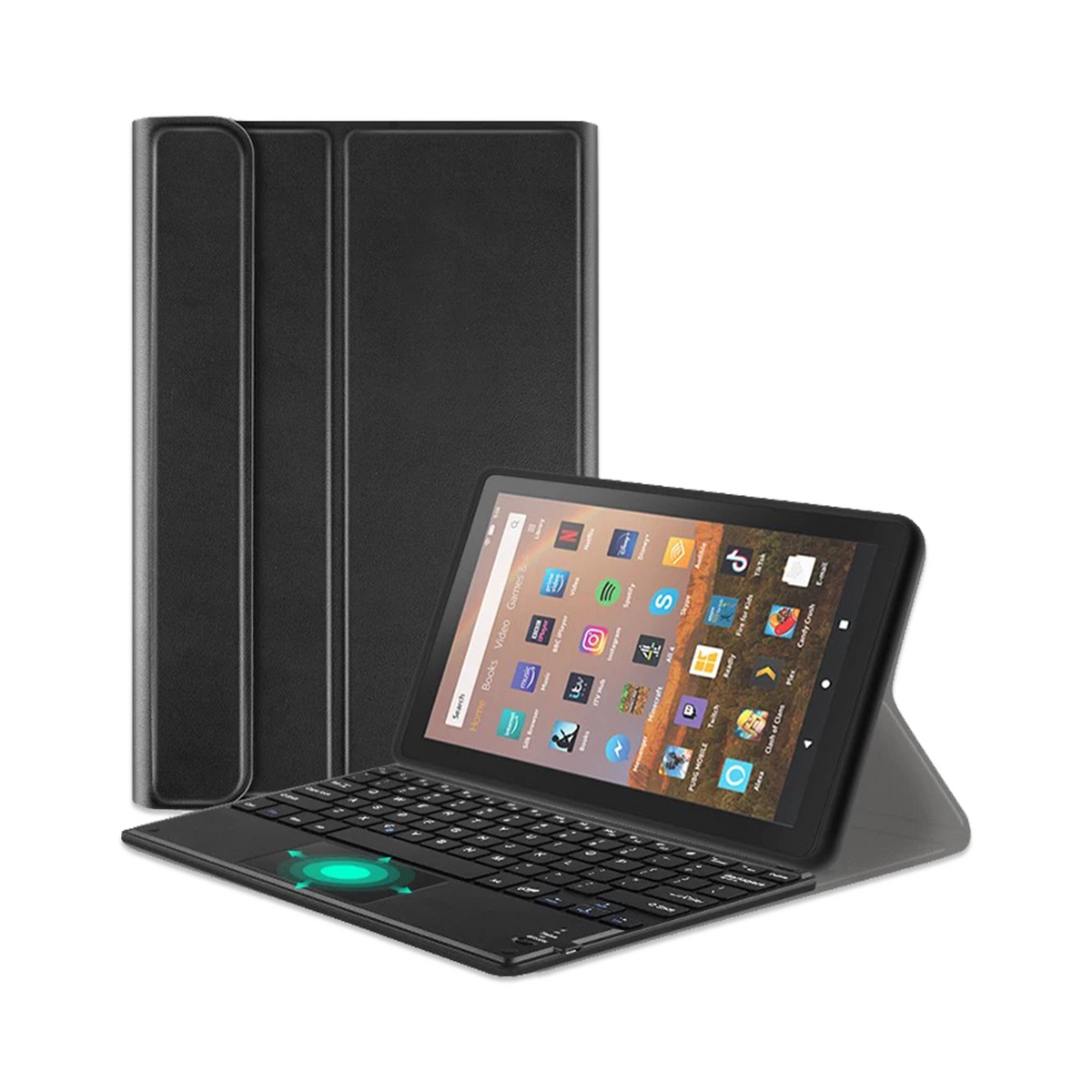 Keyboard/Case for Kindle Fire 8HD/8HD Plus (2020) & Fire 10HD (2019 ...